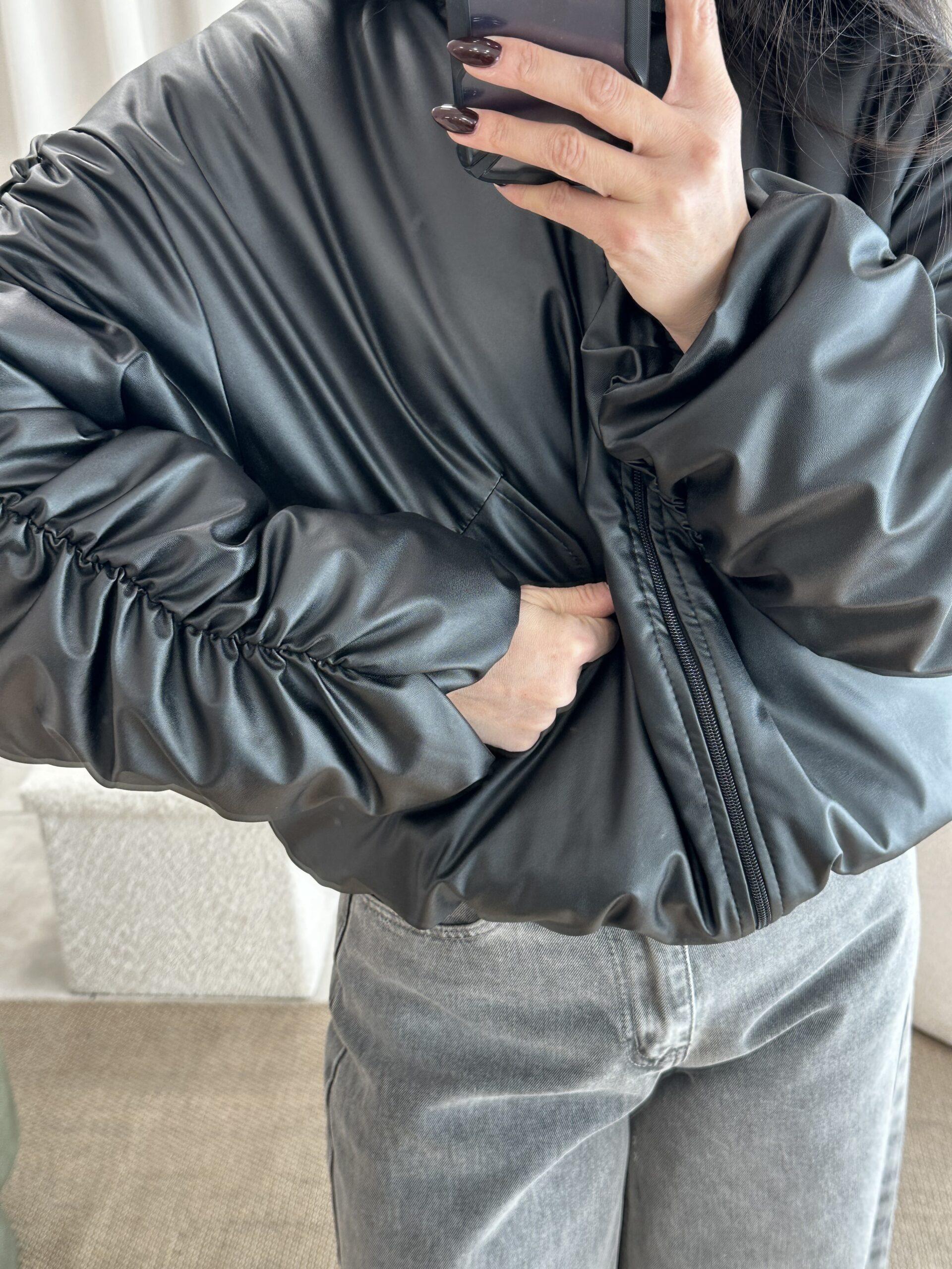 Jacket bomber δερματίνη - Athens Hun-er | Ιδιαίτερα Γυναικεία Ρούχα